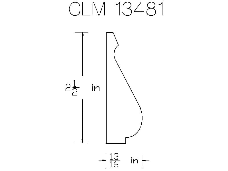 CLM 13481 - Classic Mouldings Inc